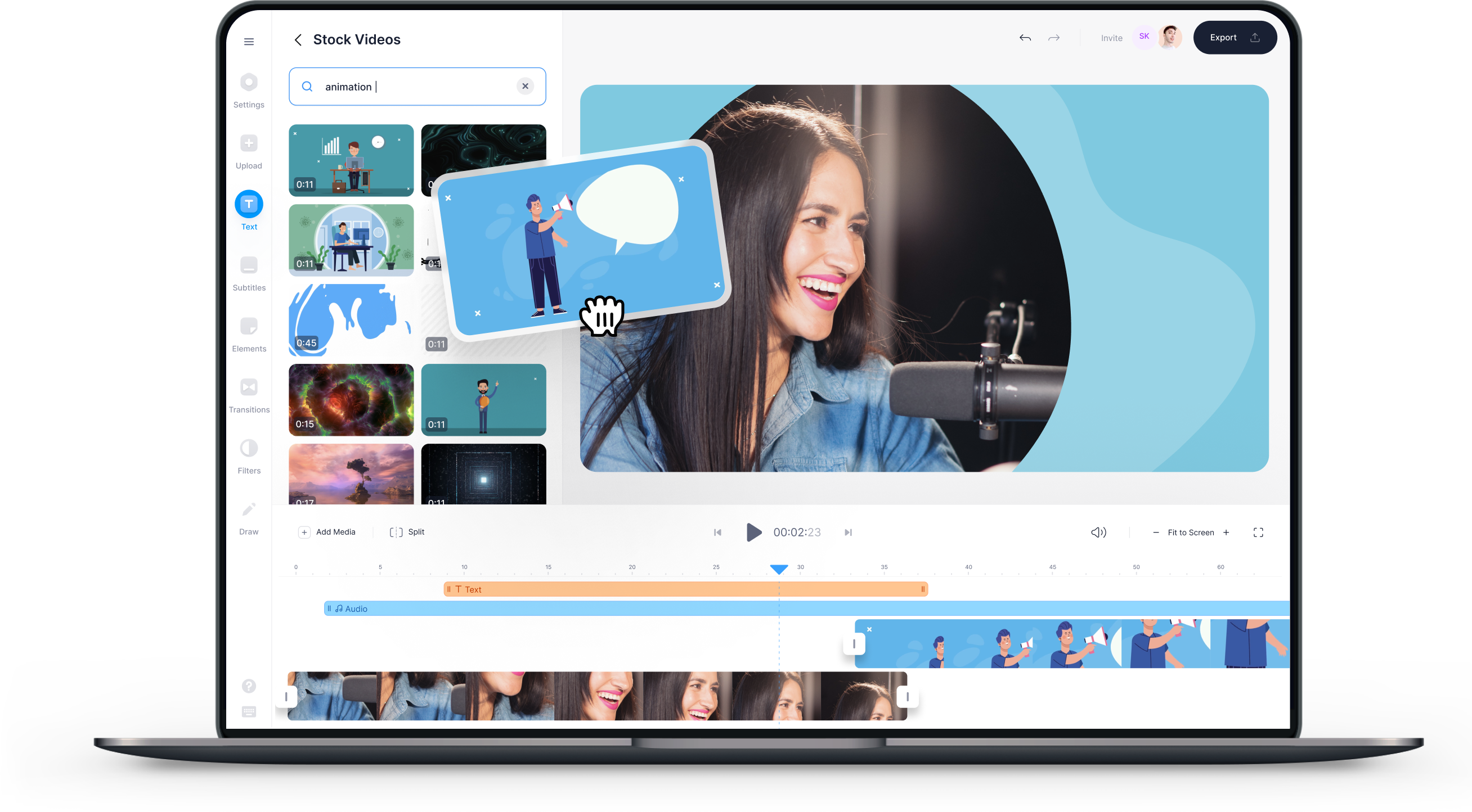 Motion Graphics Creator - Make Engaging Animated Clips - VEED.IO