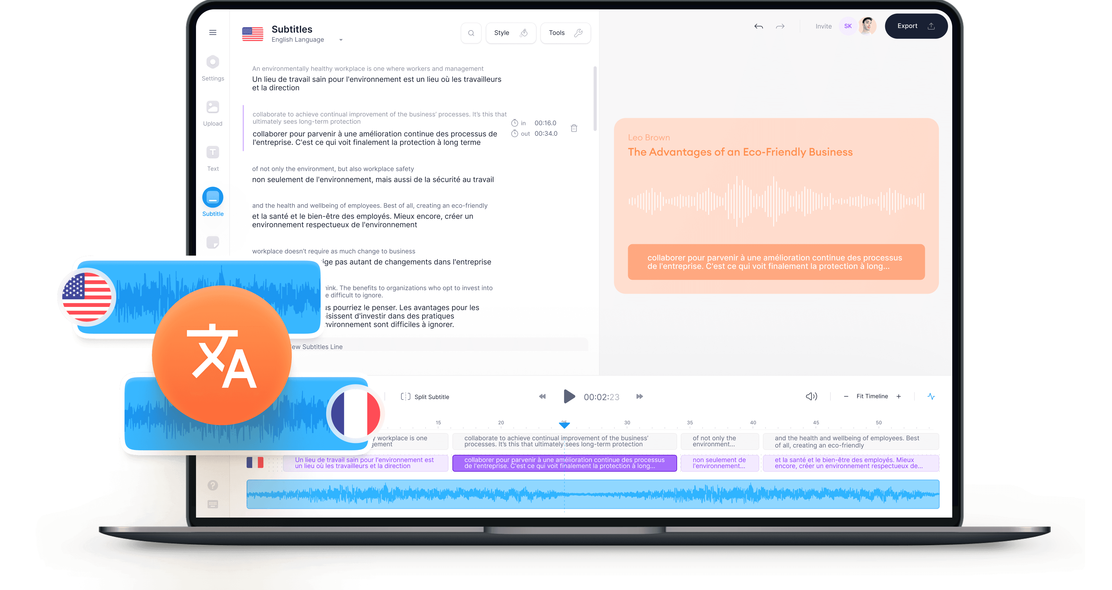 Traduce Audio A Texto - Transcribe Y Traduce Automáticamente- VEED.IO