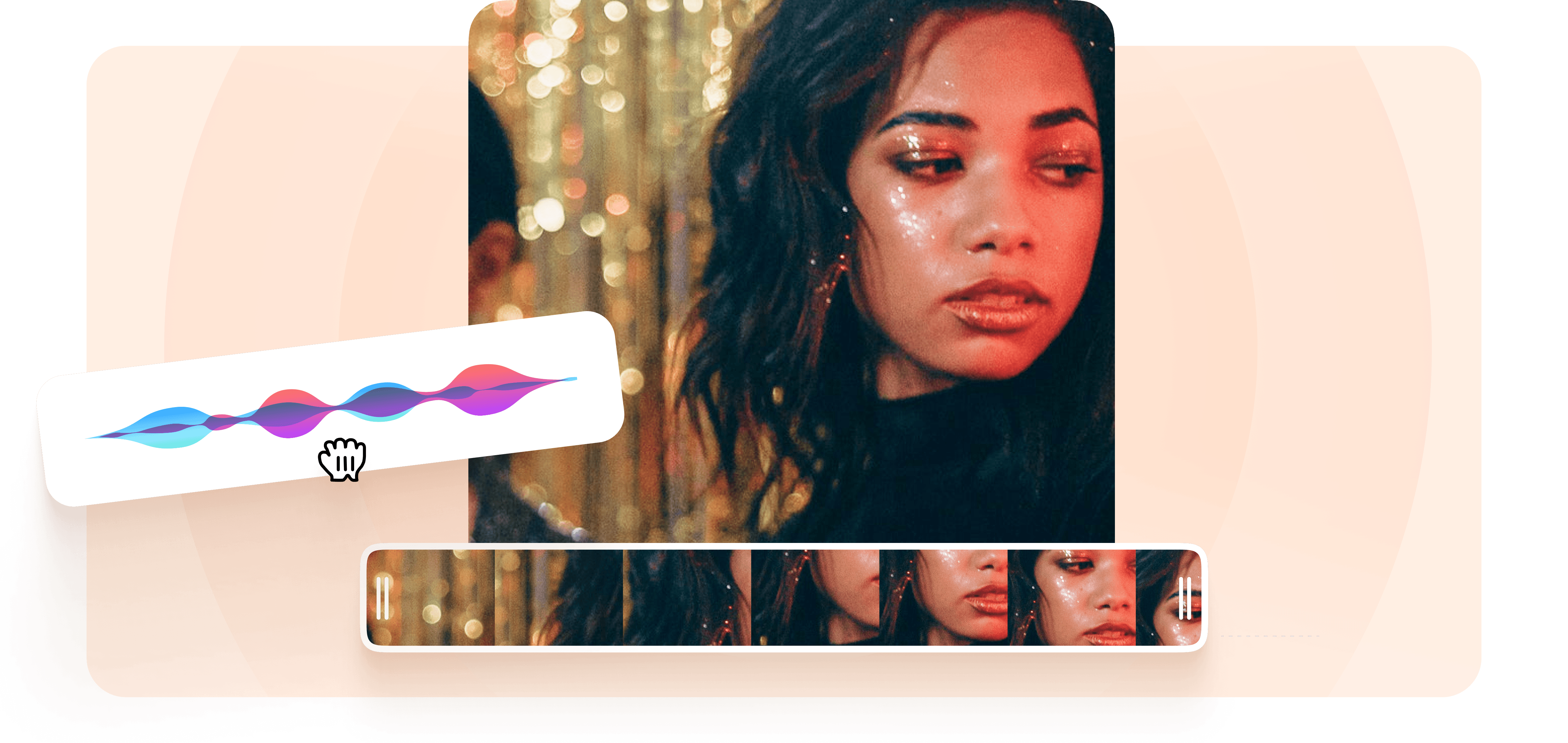 Add Soundwave Art to Video - Audio Waveform Generator - VEED.IO