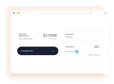Komprimer video online - Reducer filstørrelse, HD - VEED