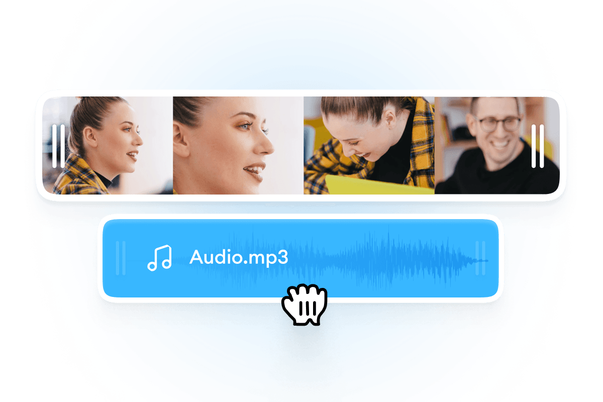 Add Audio to Video - Combine Video & Music Files Online - VEED