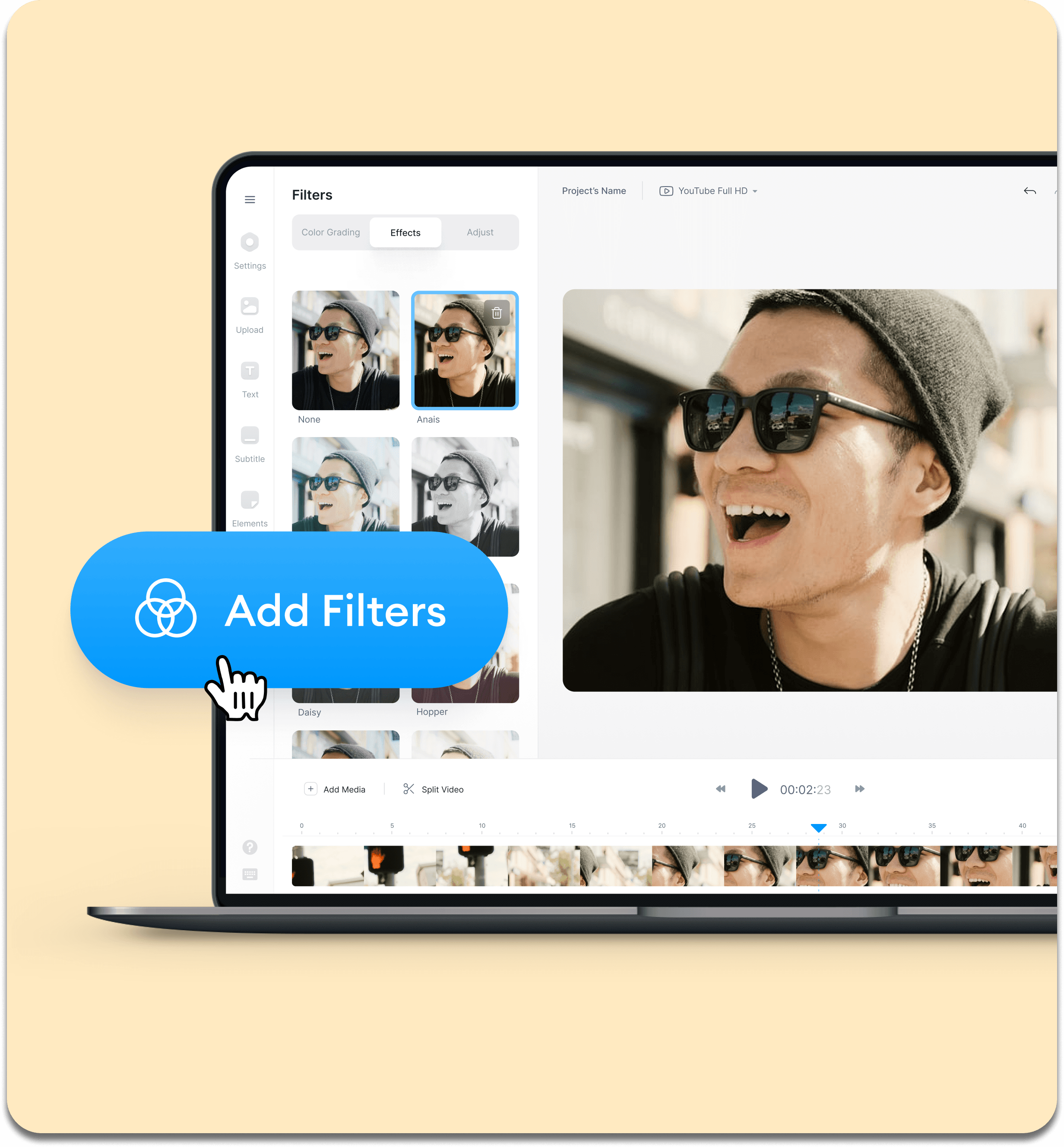 Coloração de vídeo - Adicione efeitos de cor aos seus vídeos - VEED.IO