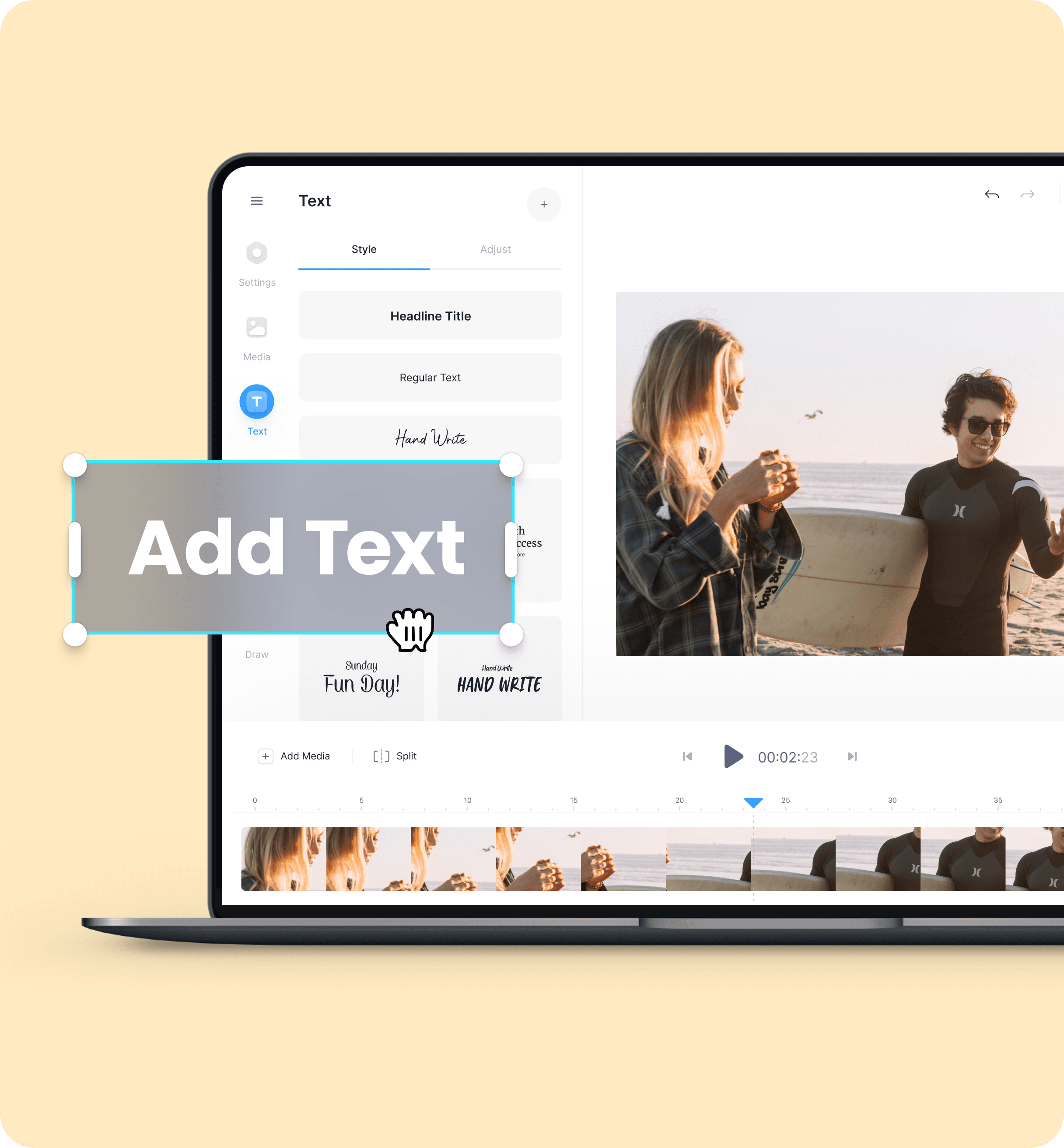 Add Text to GIF - Add Text to Animated GIFs Online - VEED