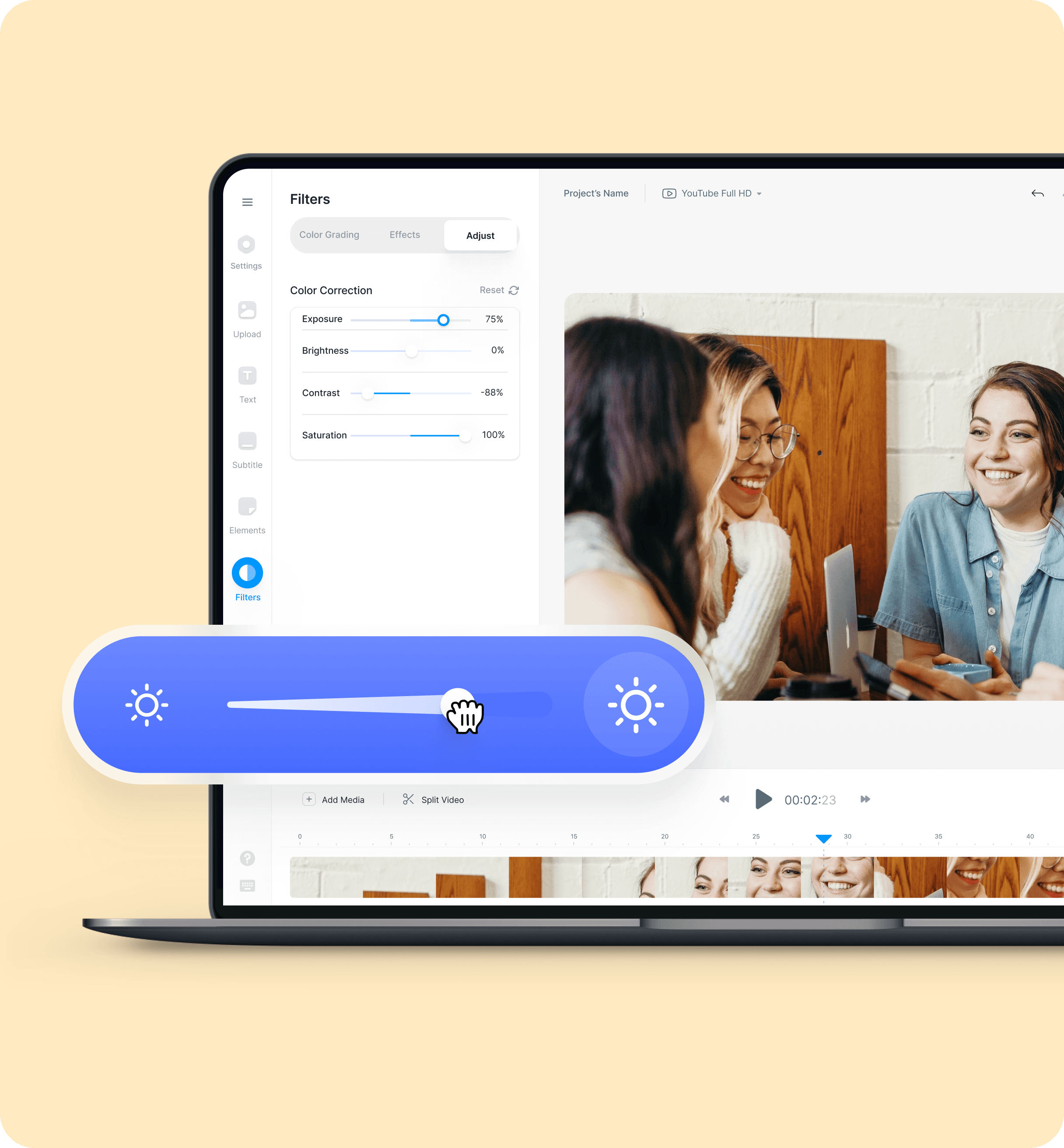 Video Color Correction Tool - VEED.IO