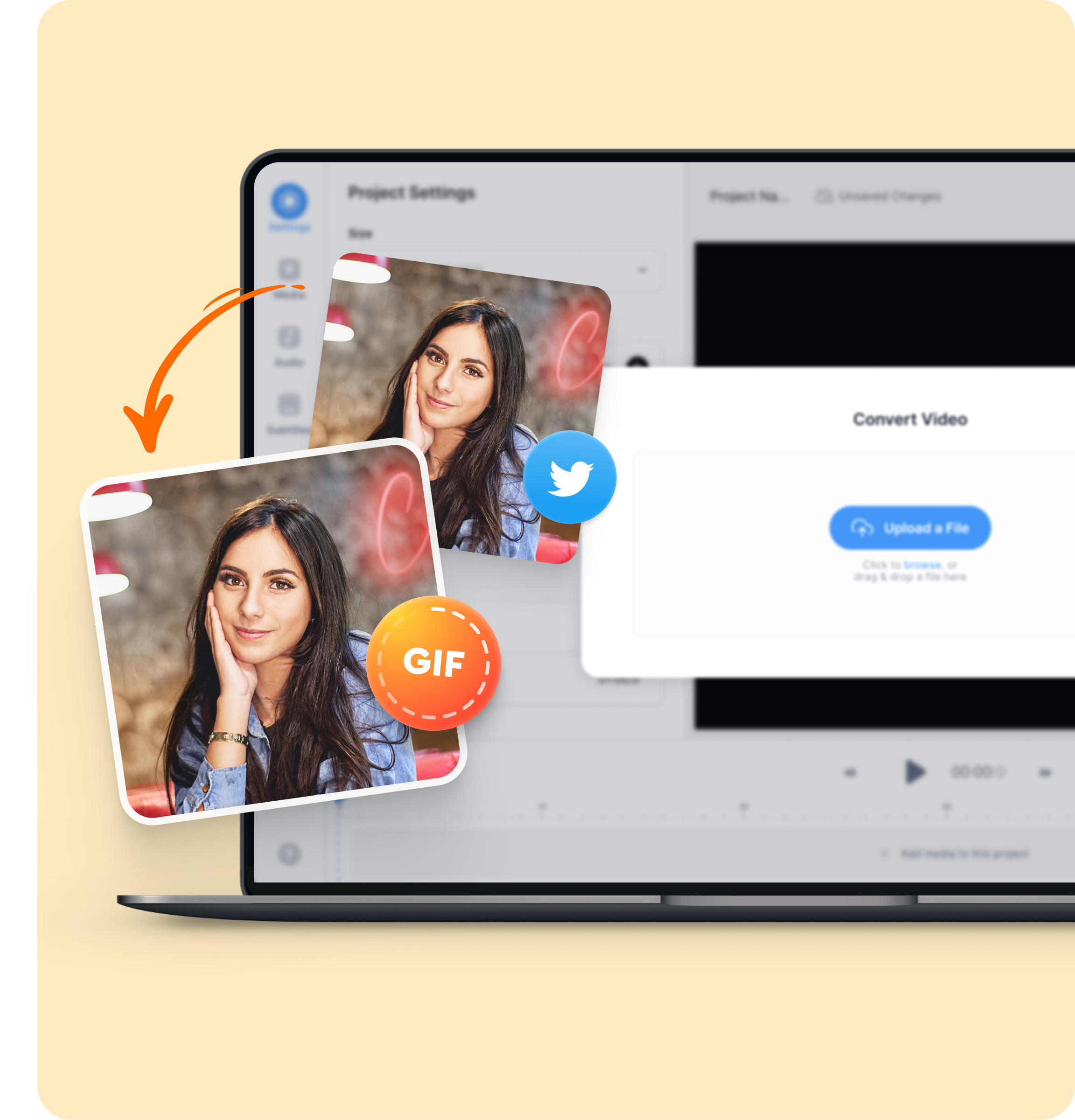Online MP4 Converter - Convert Twitter Video to GIF - VEED.io