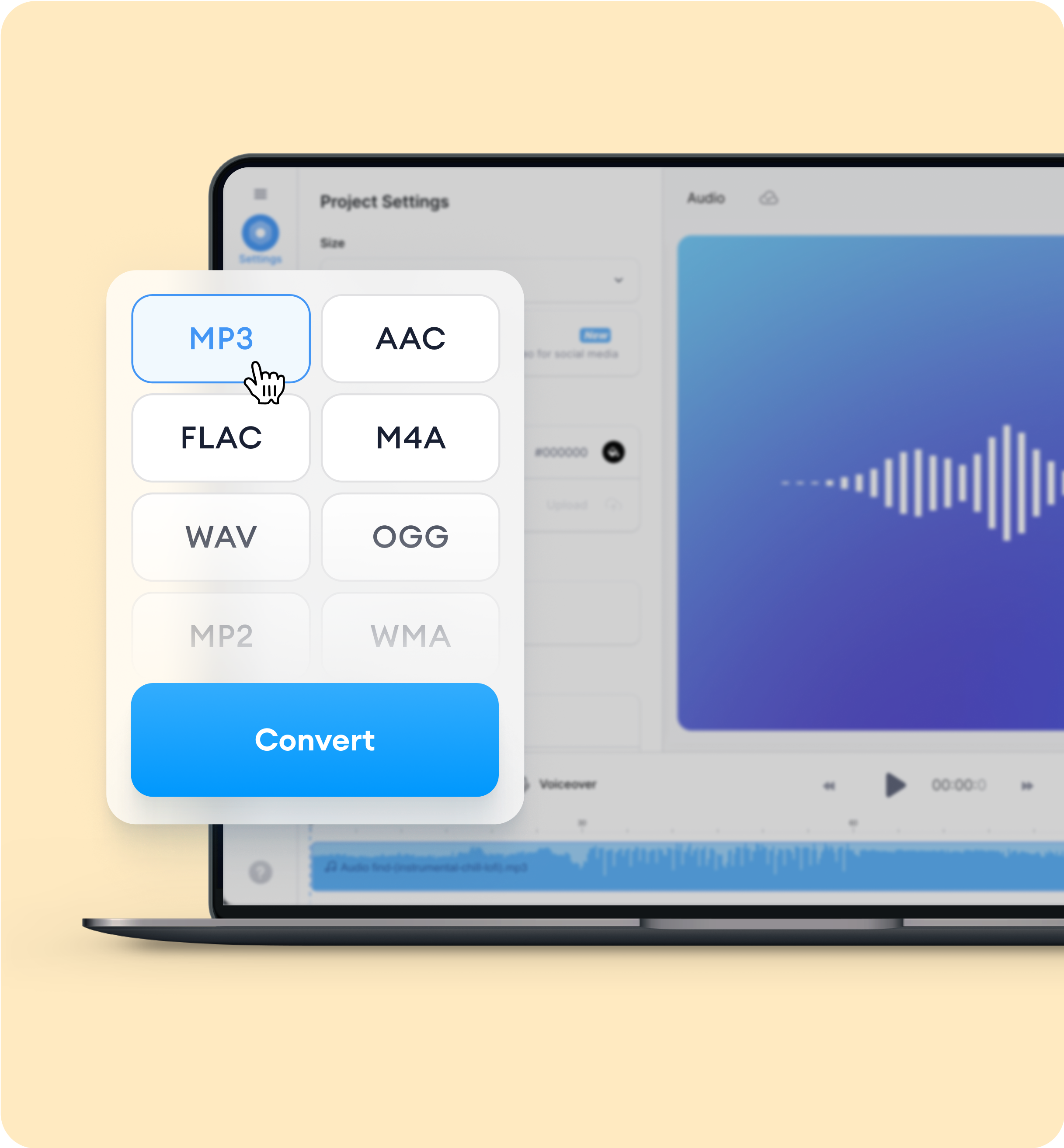 Free M4A to MP3 Converter - Convert Audio Files Online - VEED.IO