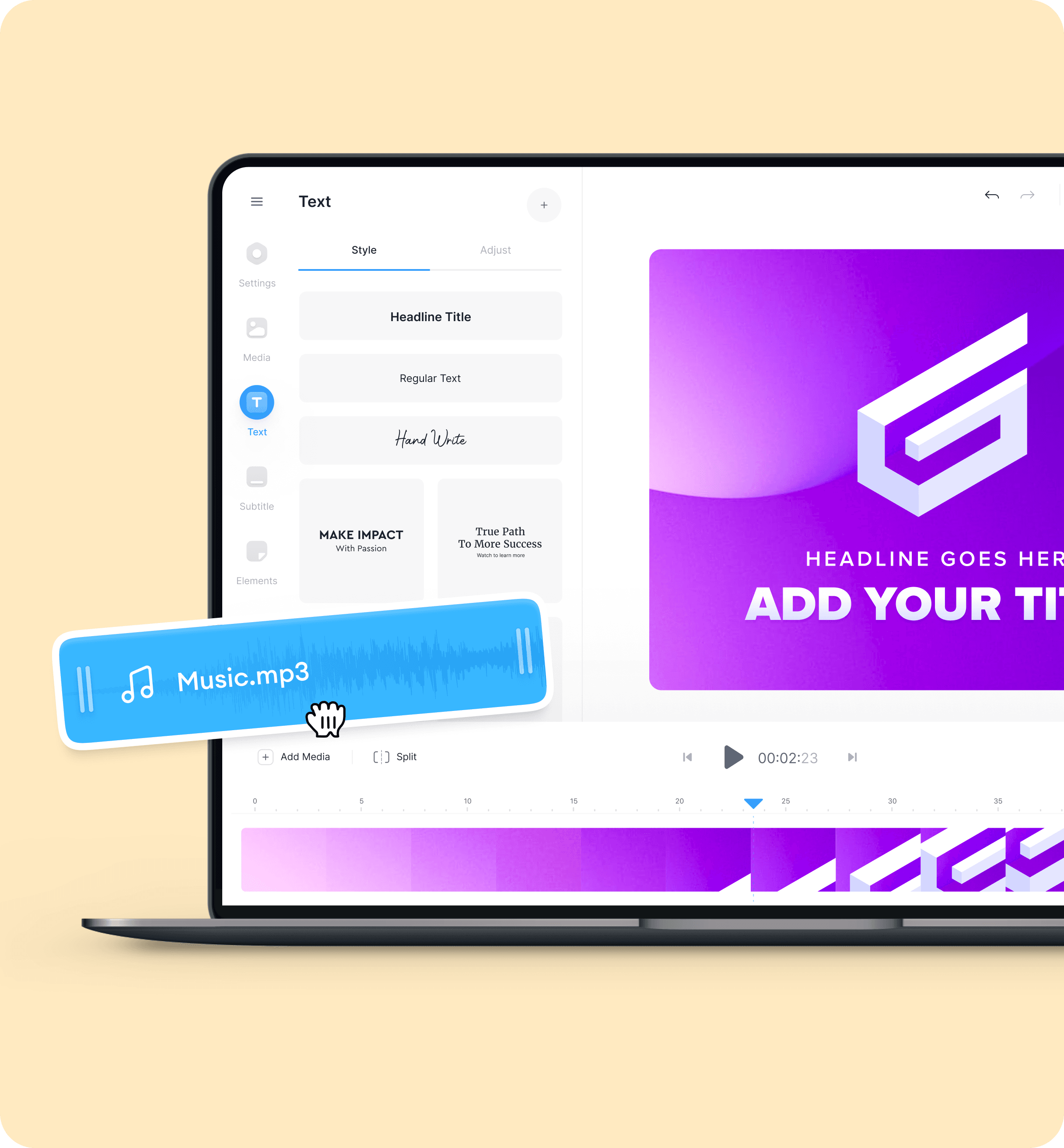 Créateur d’intro 2D - Simple et gratuit - VEED.IO