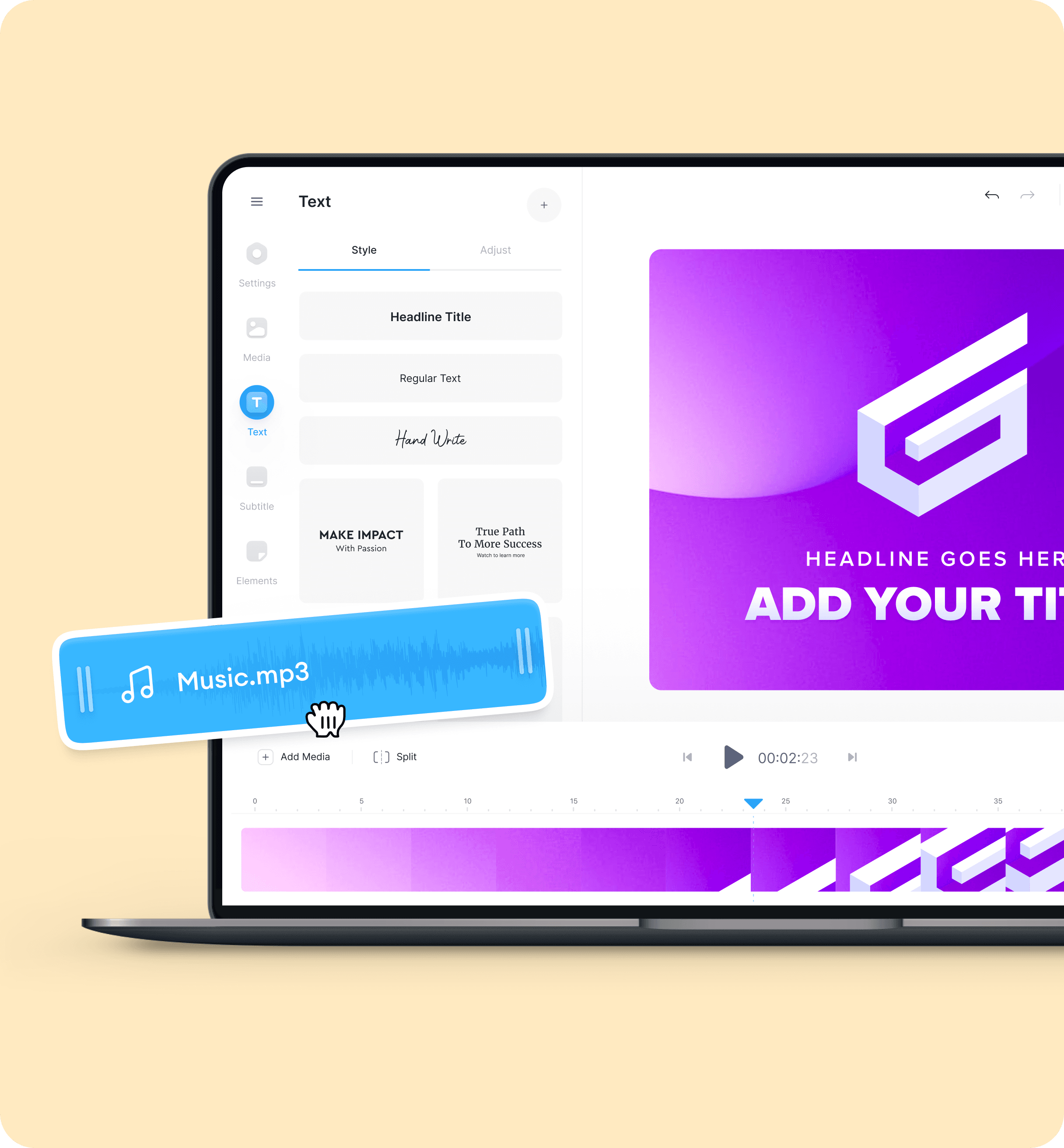 Pembuat Intro Dubstep Gratis - VEED.IO