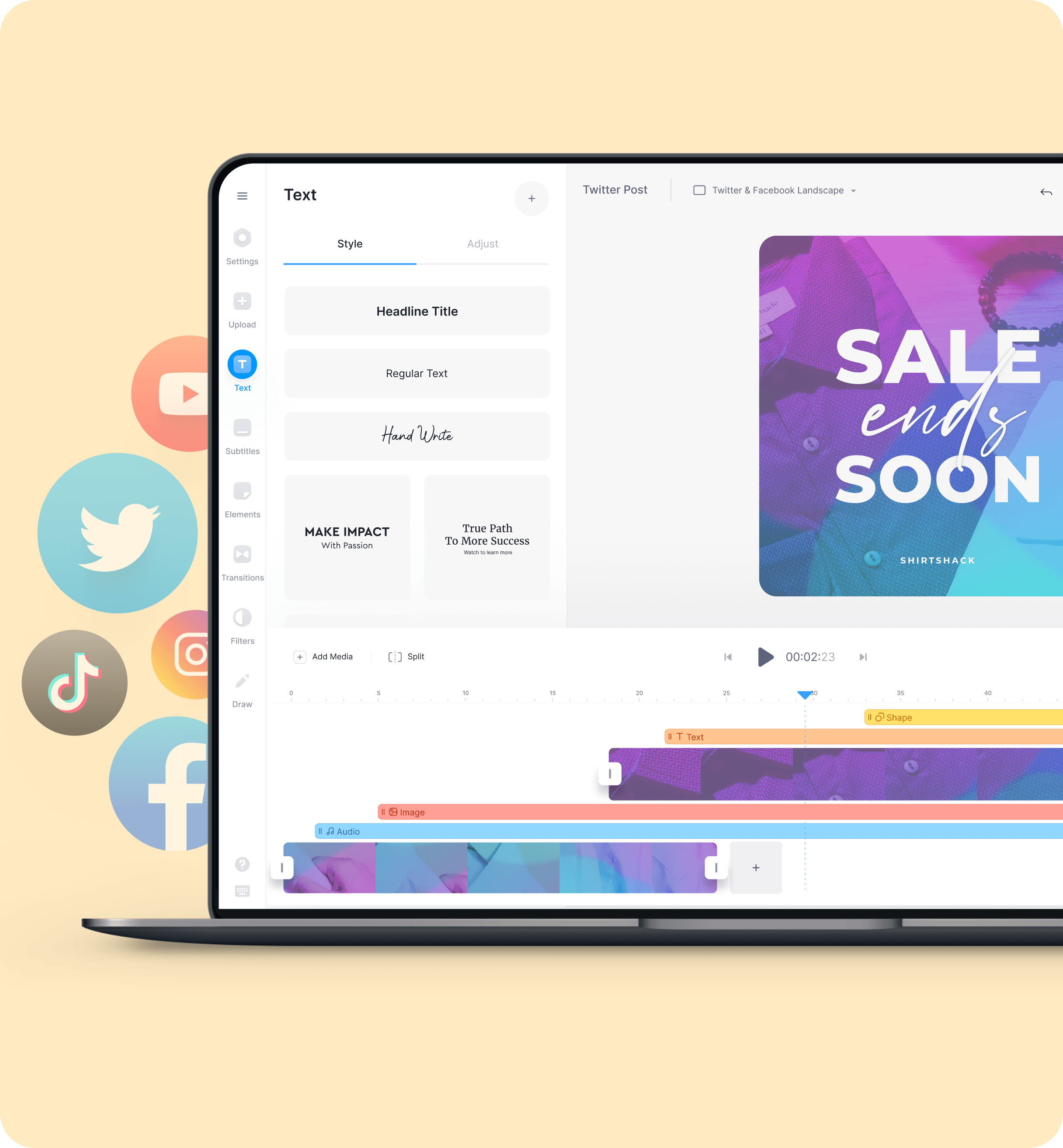 Make Twitter Videos Online - VEED.IO