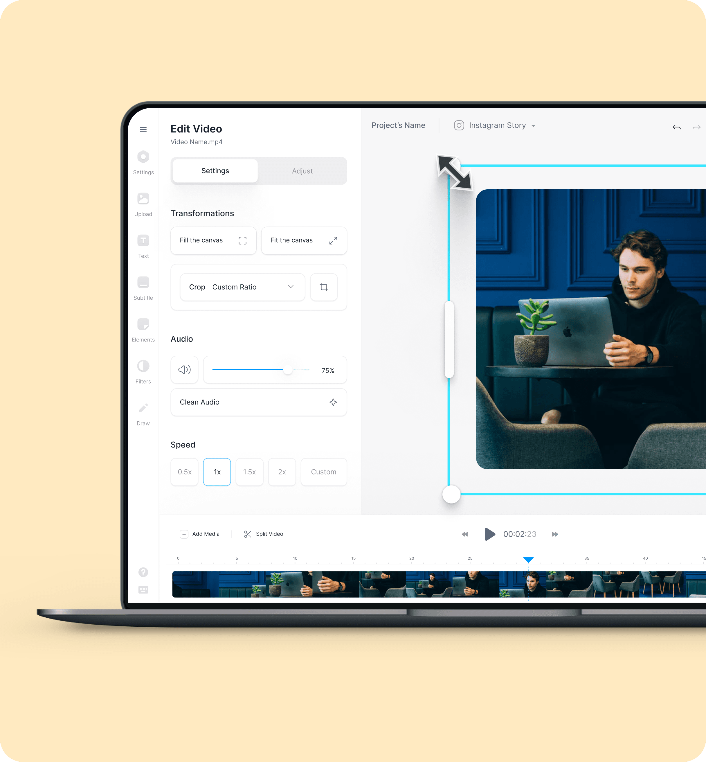 Recortar GIF Online - Recortar seus GIFs animados, Grátis - VEED.IO