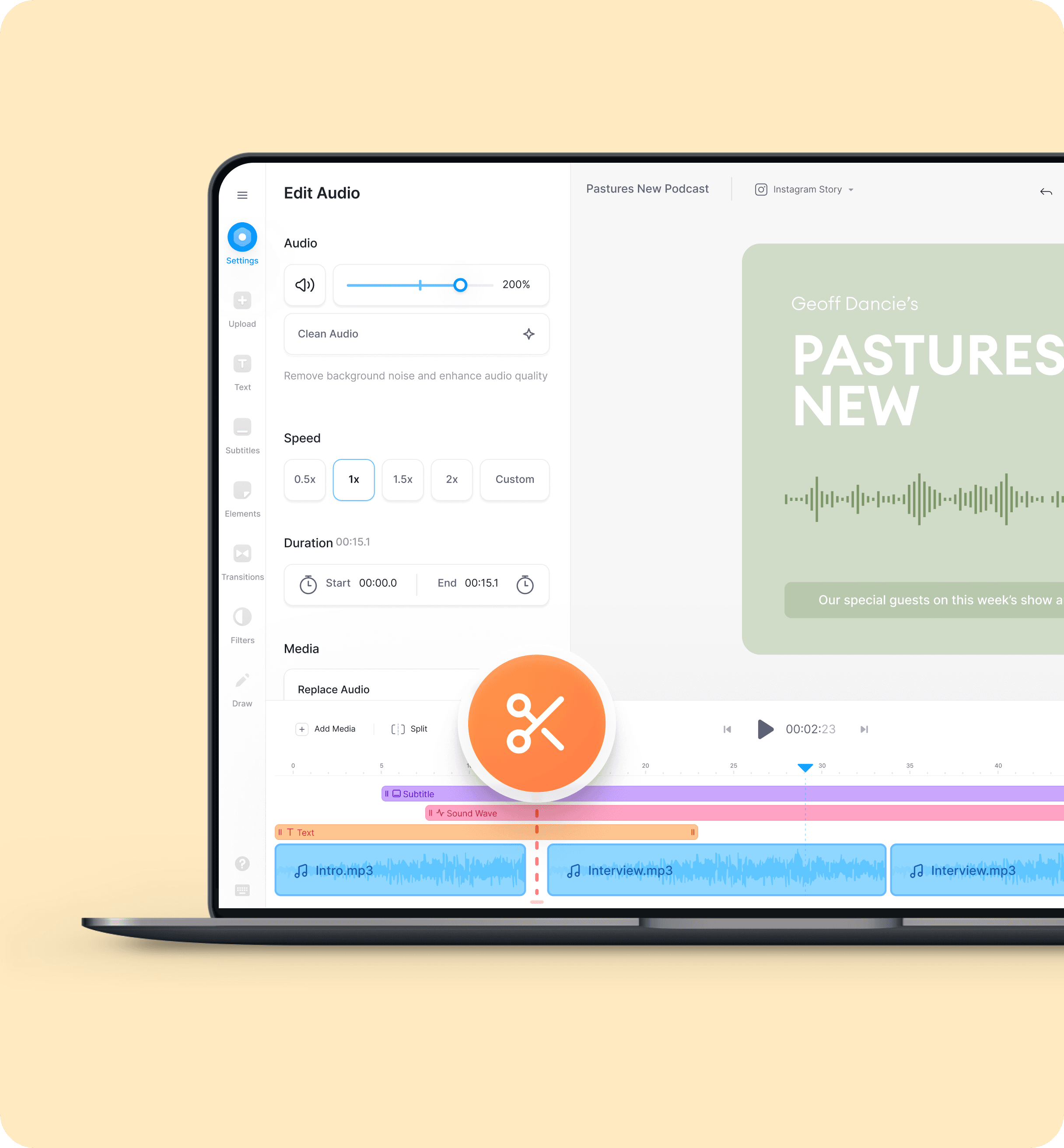Free Online FLAC Cutter - Cut FLAC, MP3, and Other Audio Formats - VEED.IO