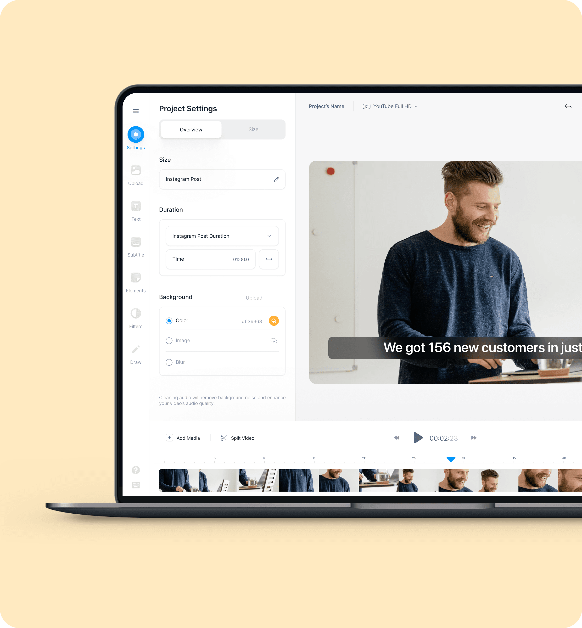 Editor de GIF en línea - Edita GIFs animados e imágenes - VEED