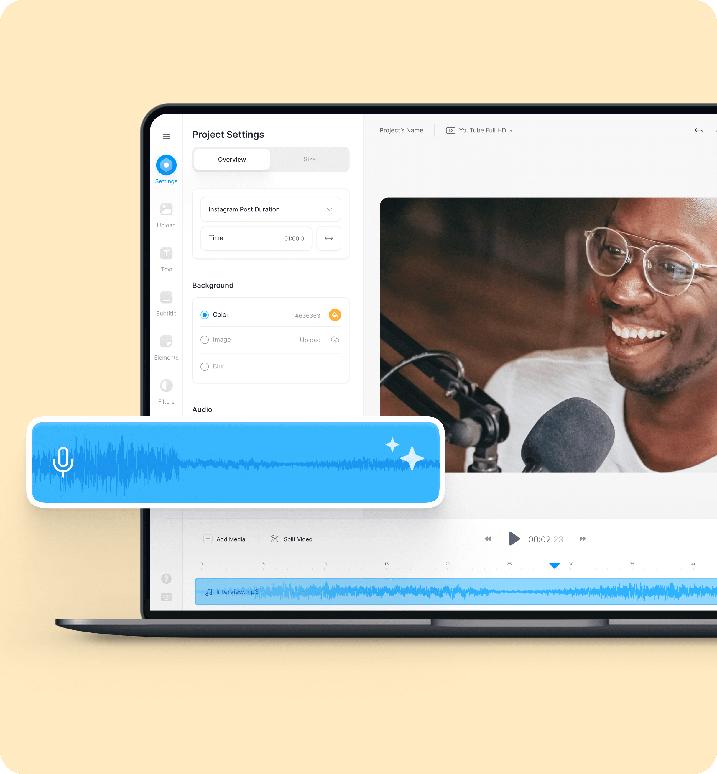 Remove Background Noise from MP3 Online - VEED.IO