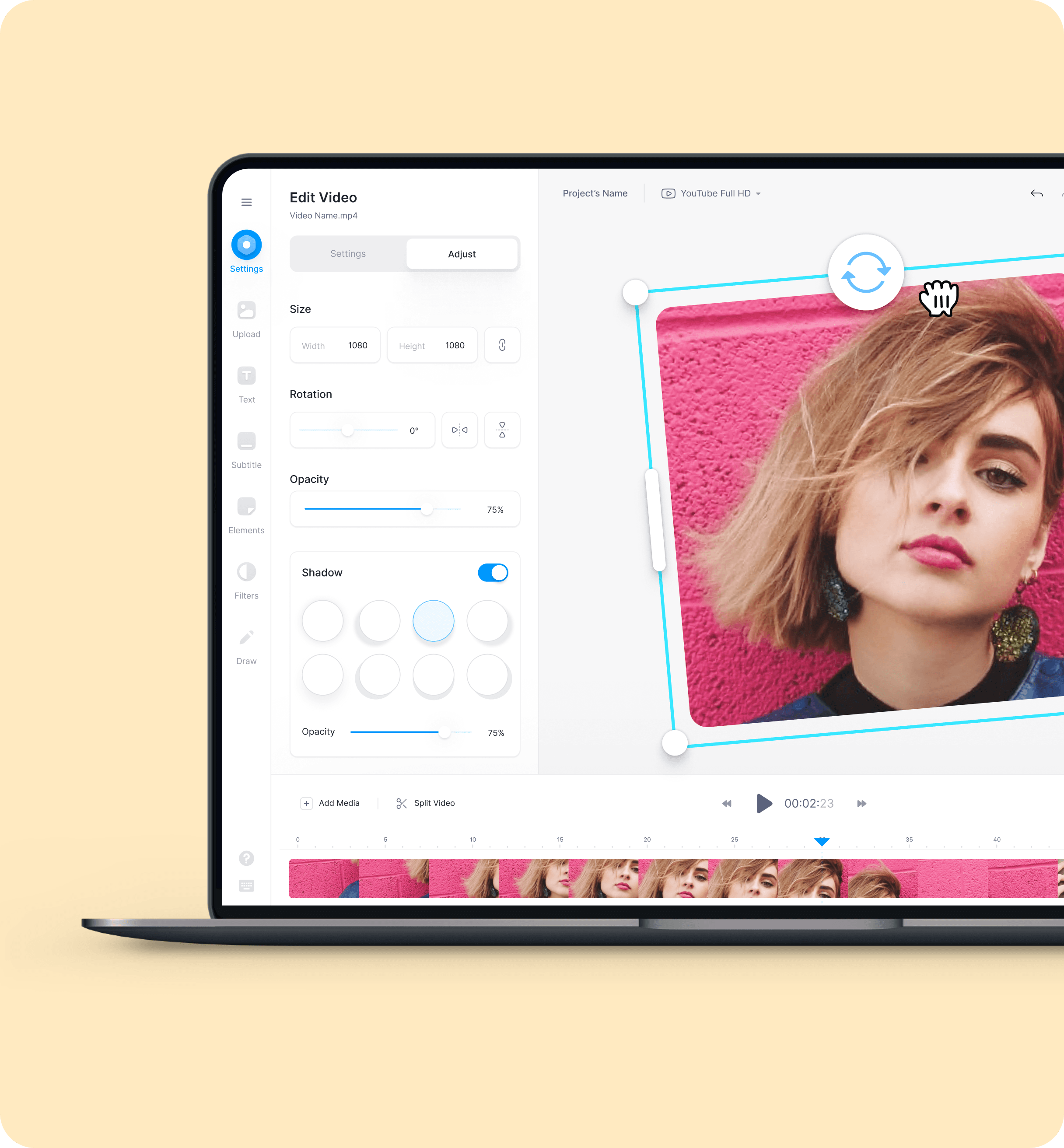 Rotate MOV free - Online Video Rotator - VEED.IO