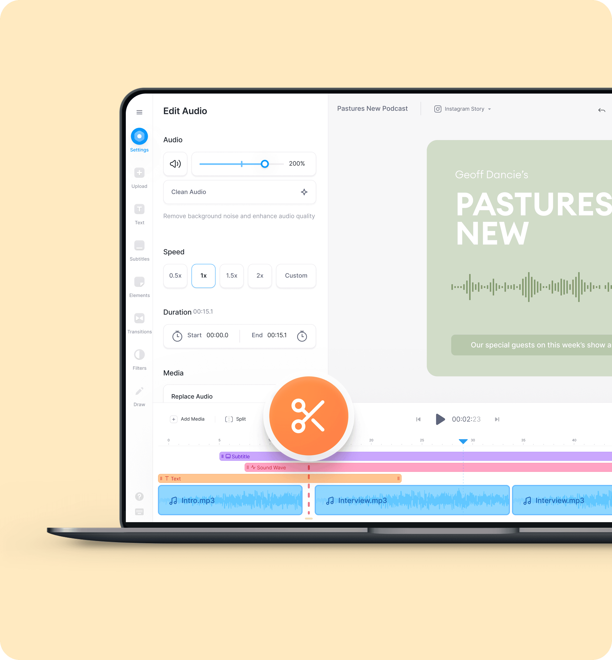 Free Online WAV Cutter - Cut WAV, MP3, and Other Audio Formats - VEED.IO