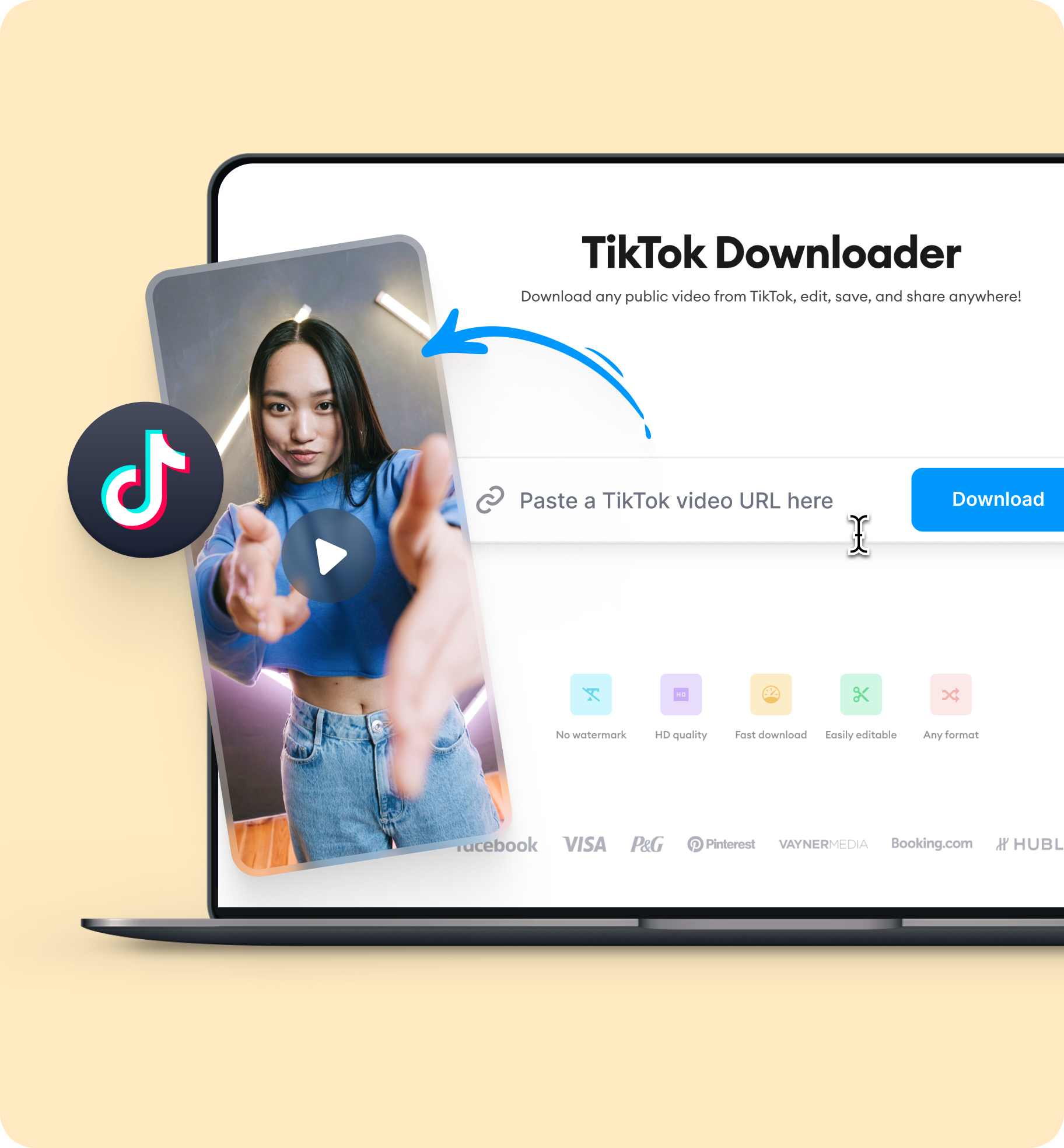 TikTok Downloader on Google Chrome - VEED.IO