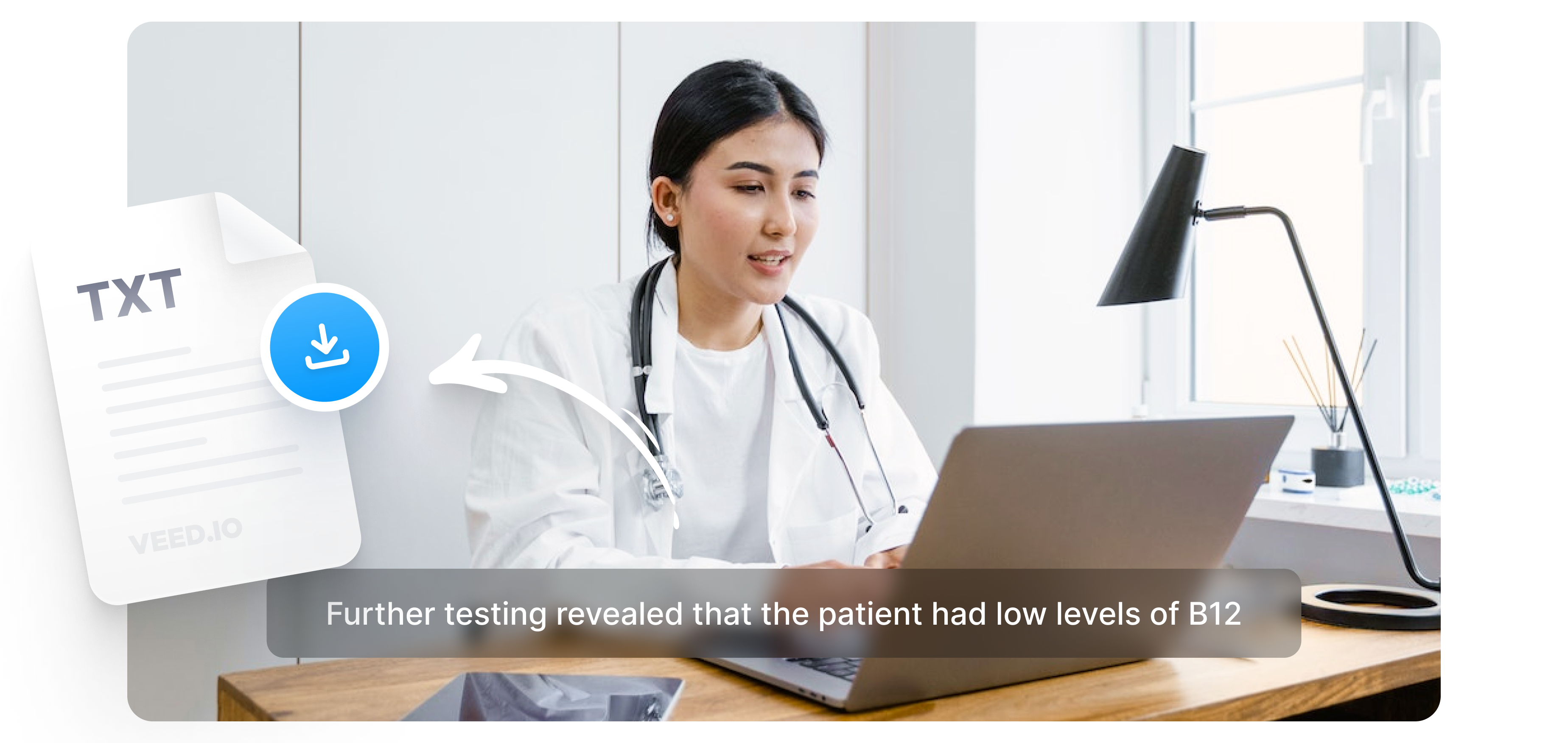 Online Dictation Transcription Software - VEED.IO