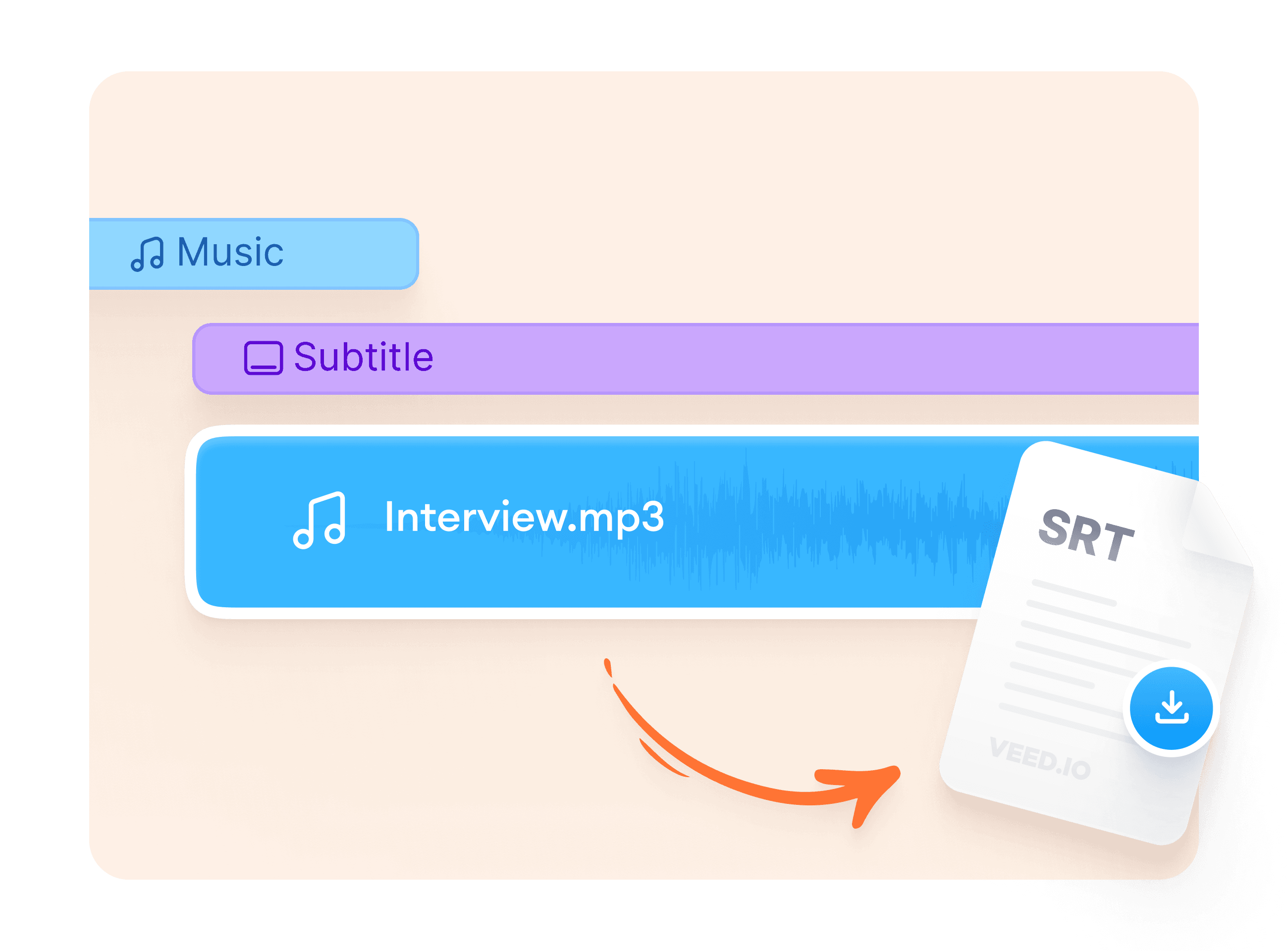 Traduce audio a texto. Transcribe automáticamente y traduce - VEED.IO