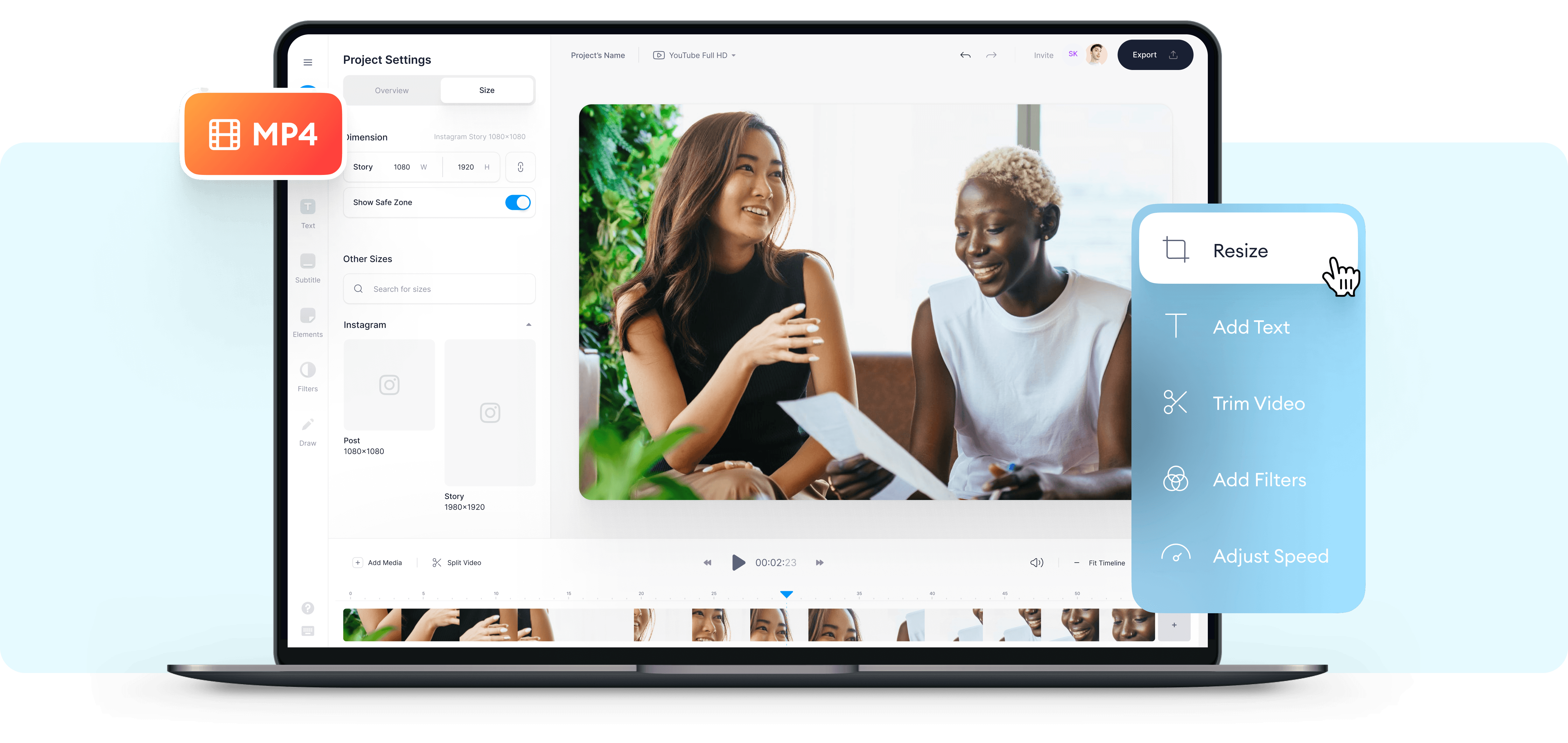Resize Video - Aspect Ratio Converter - Online, VEED.IO