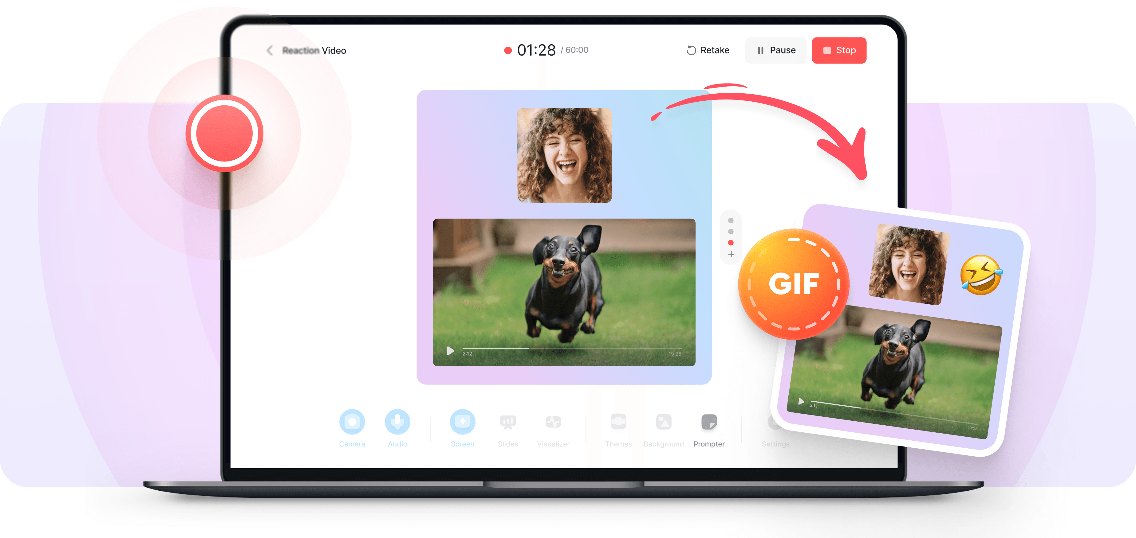 Screen recorder for capturing GIFs - Create GIFs instantly