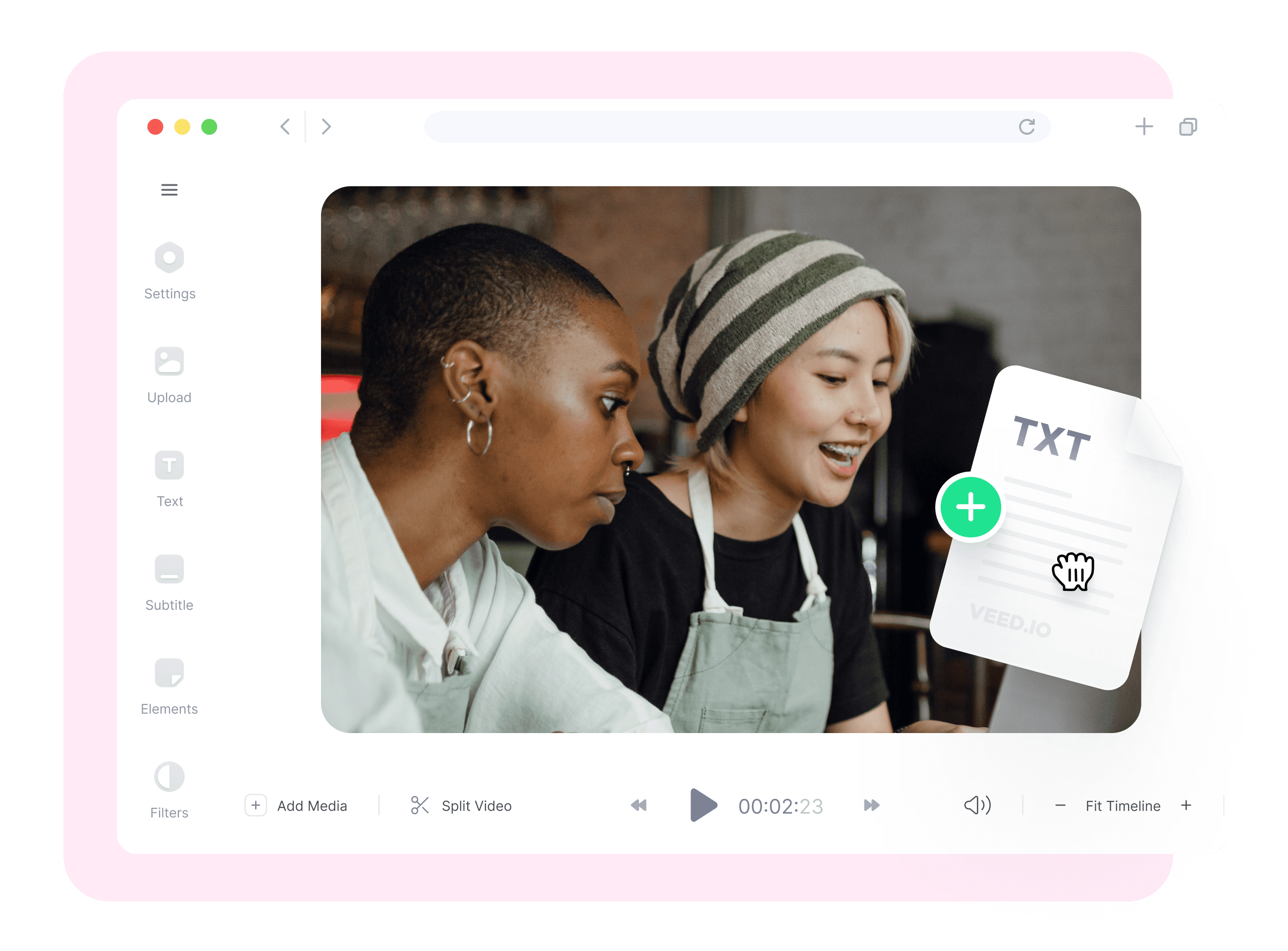 Audio and Video Transcription Online - VEED.IO