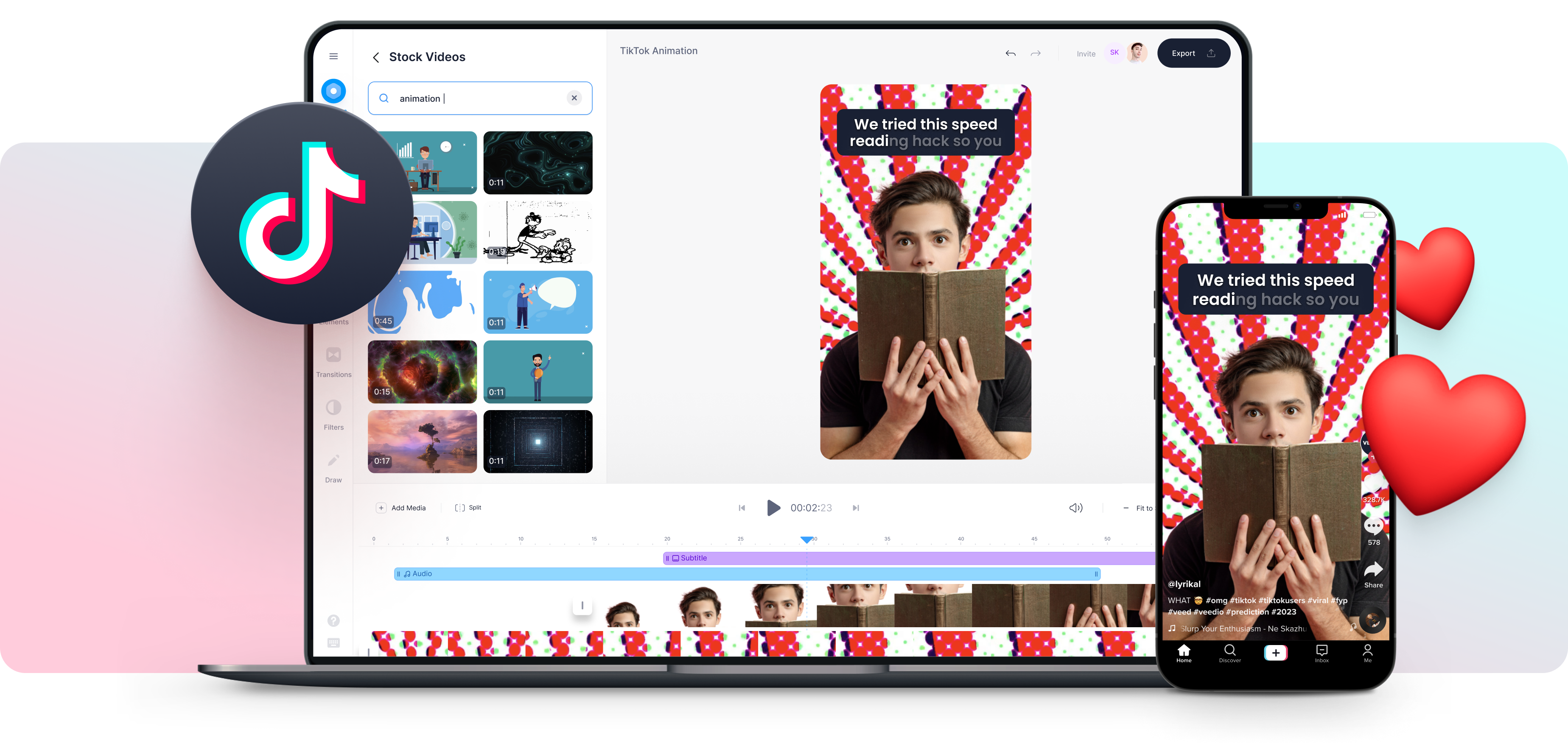 TikTok Animation - Create Animated TikTok Videos - VEED.IO