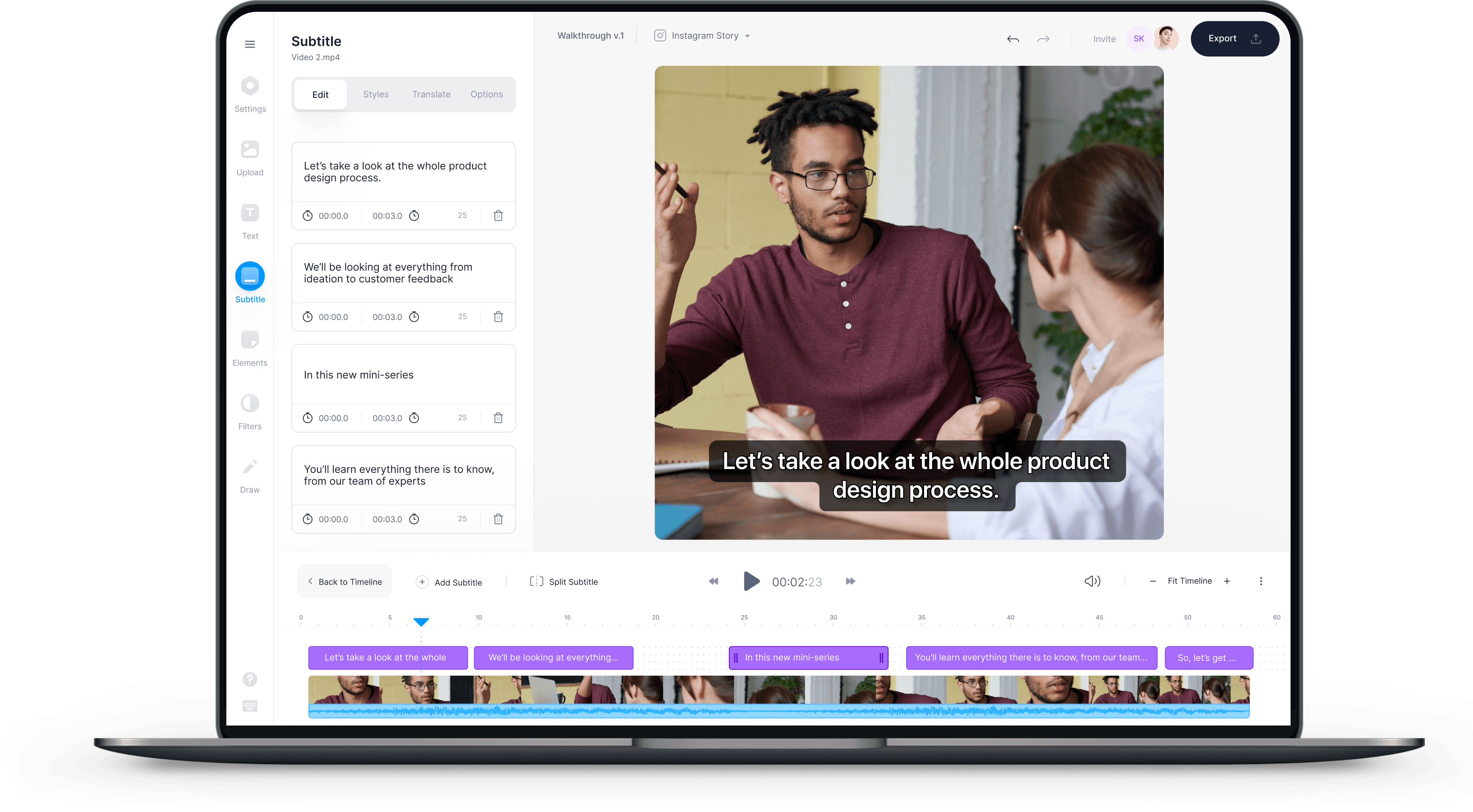 Konversi Video ke Teks - Online- VEED.IO