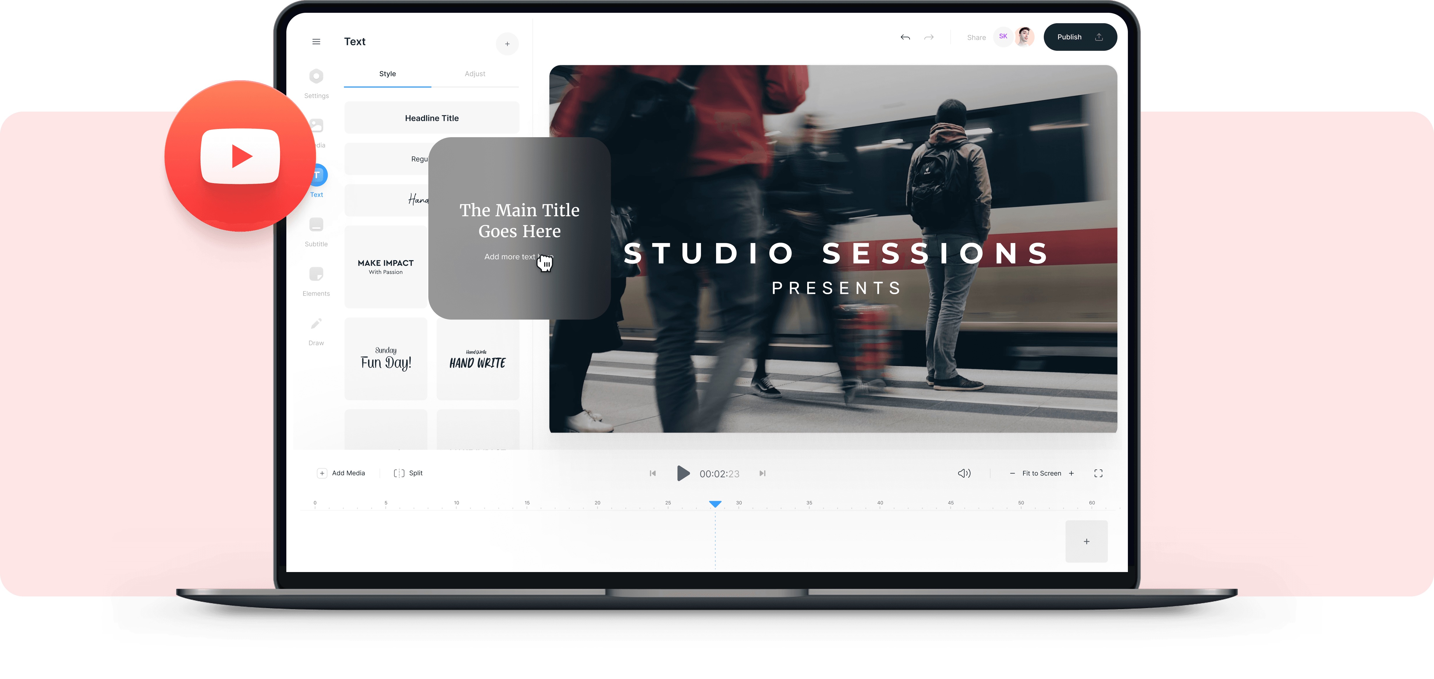 YouTube Channel Trailer Maker - Make Trailers Online - VEED.IO