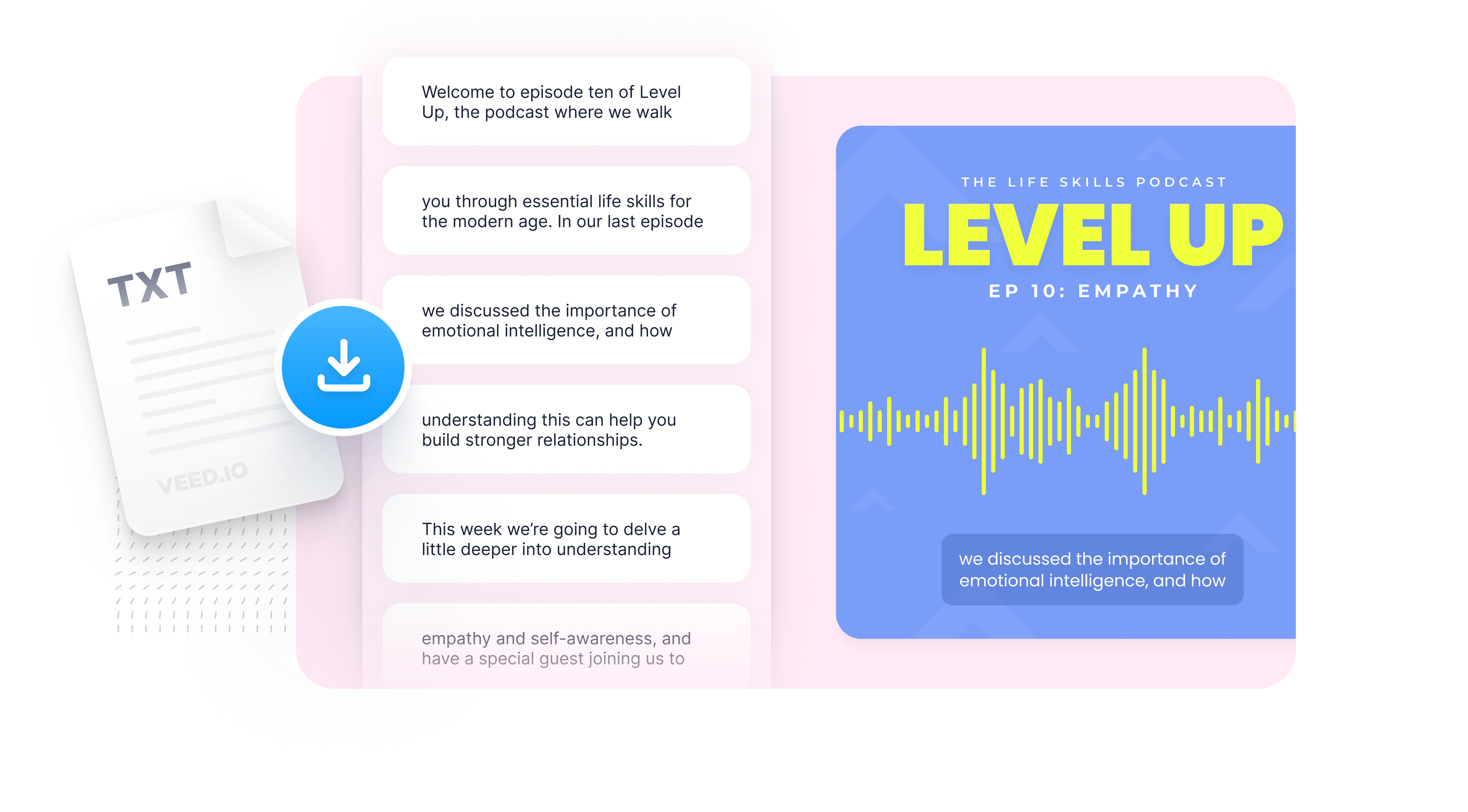 Converter Áudio para Texto - Transcrição Automática - VEED.IO