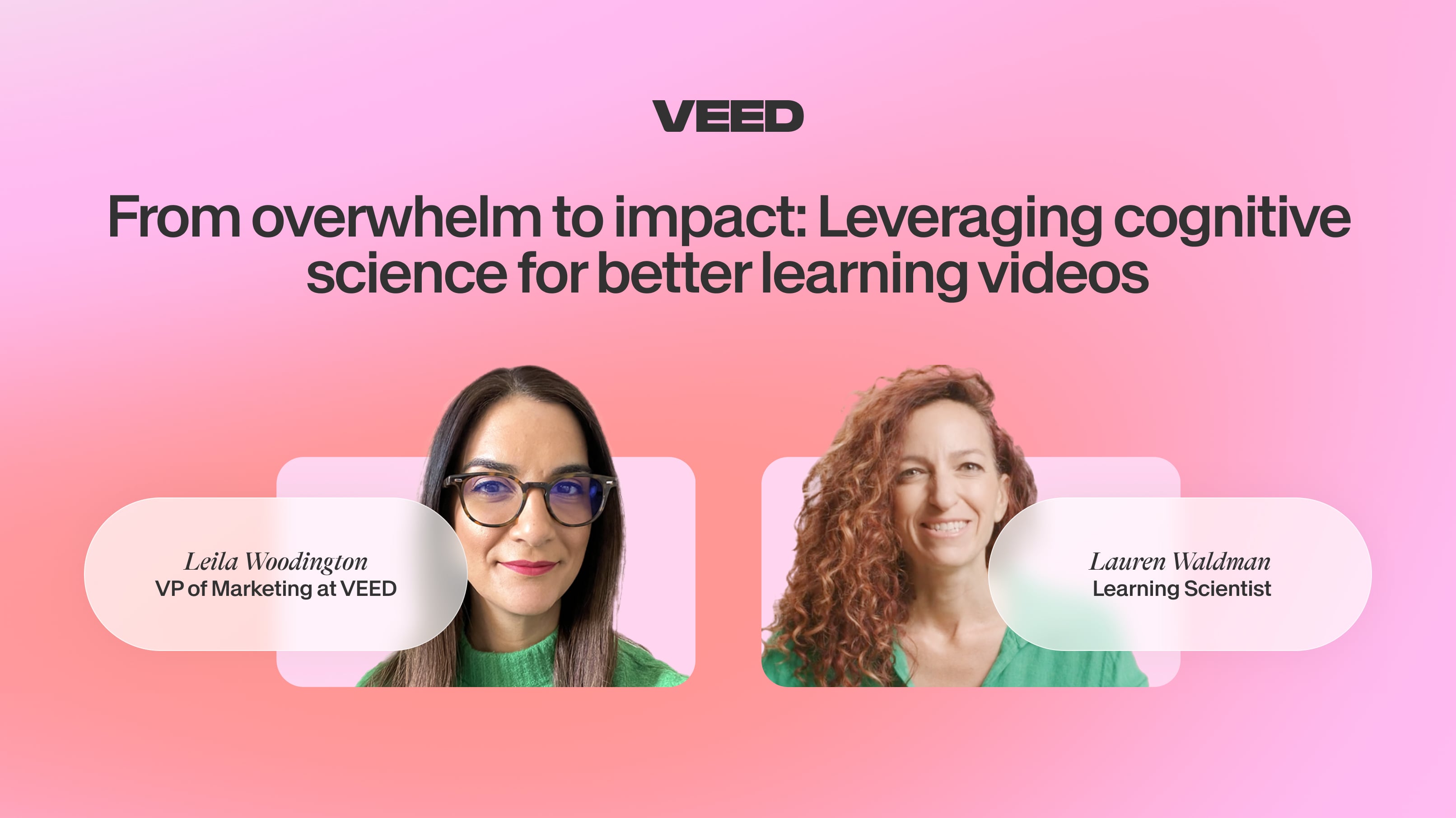 Webinar: Leveraging Cognitive Science for Learning Videos